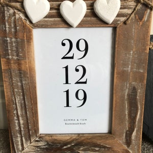 Custom Date Print, With Personalised Special Date, Name and Location ...