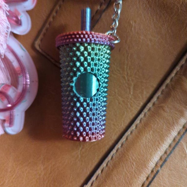 Unscrewable Mini Pastel Studded Tumbler Keychain | Mini Pastel Rainbow ...
