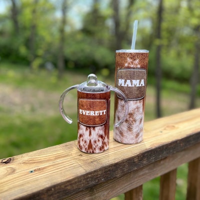 Bull Rider Theme Sippy Cup, Personalized Cowboy Baby Drink Cup, Custom ...