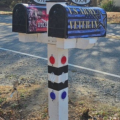 Thin Red Line, Firefighter's Mailbox Wrap, Mailbox Cover - Etsy