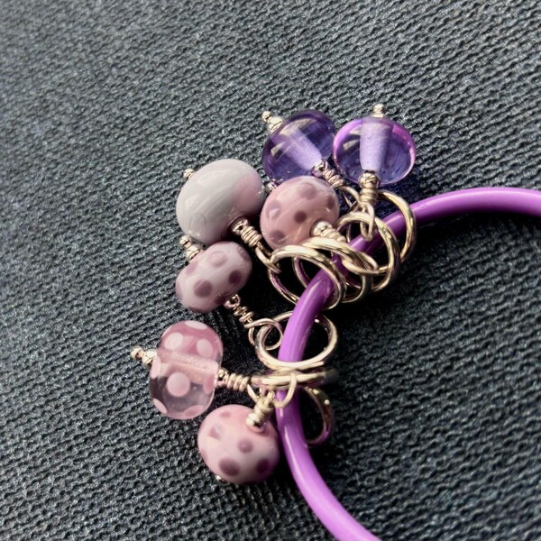 White and Blue Bumpy Handmade Lampwork Glass Focal Beads - Etsy