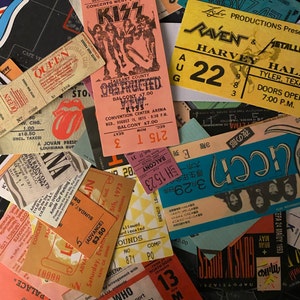 Rare Classic Rock Band or Beatles Concert Tickets and - Etsy