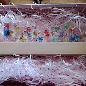 Real Flower Name Lamp,custom Color Letter Dried Flower Resin Nightlight ...