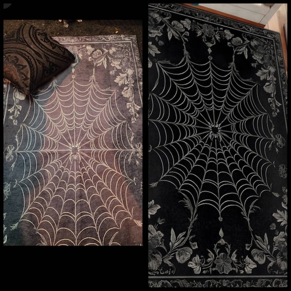 Bat Rug, Gothic Rug for Bat Decor, Gothic Rug for Goth Room Decor ...