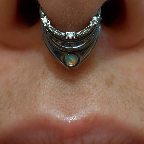 Daith Jewelry Earring, Simple Titanium Minimalist Daith Jewelry, Small ...