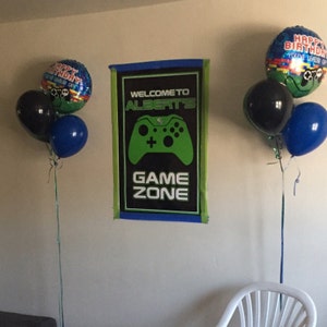 Video Game Themed Party Personalized Welcome Sign You Print JPEG & .PDF ...