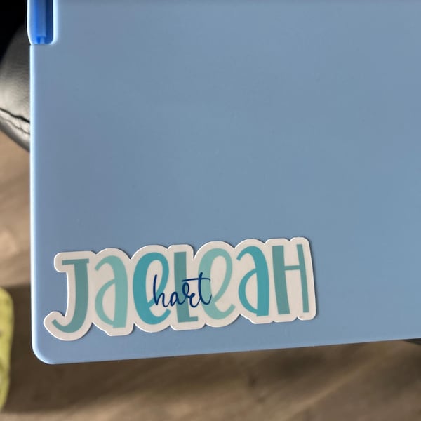 Personalized Name Stickers - Kids Name Labels, Laptop Bottle Stickers ...