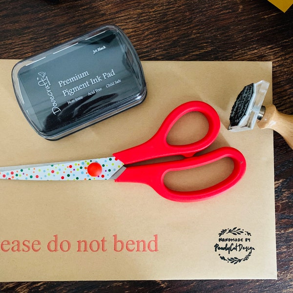 Personalised Handmade by Stamp | Botanical Handmade Stamp | Handmade ...