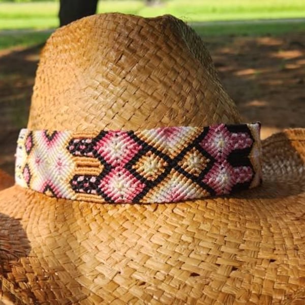 Handmade Beaded Hat Band - Etsy