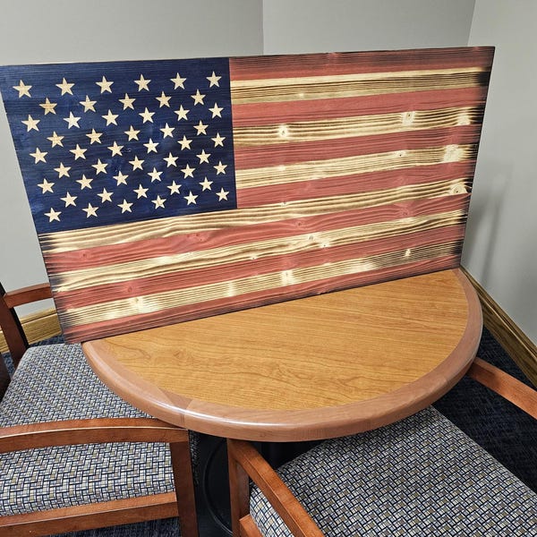 Wood American Flag Murphy Bar, Concealment American Flag, Wood American ...
