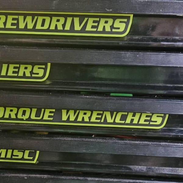 Customizable Toolbox Label Magnets - Badges & Emblems for Tool ...