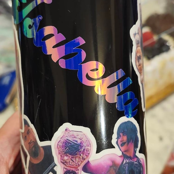 Layered Vinyl Sticker, Name Decal for Tumblers, Name Stickers for ...