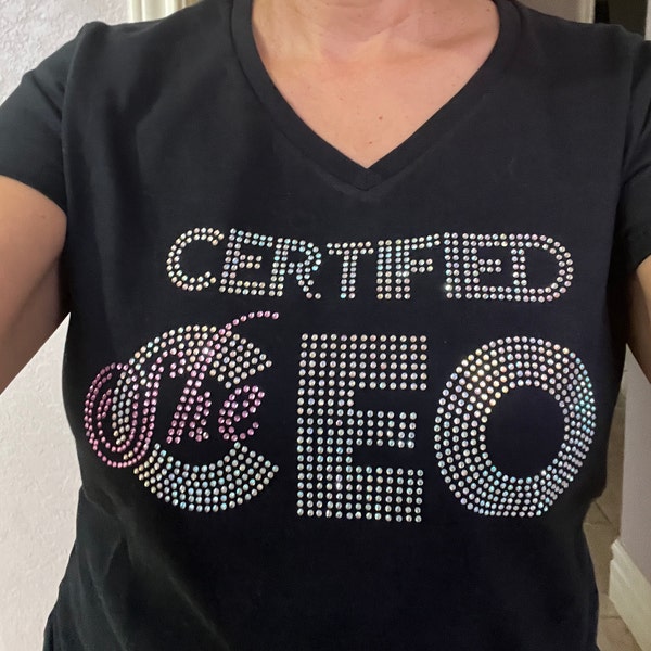 Certified She CEO Download SVG Digital Rhinestone Template, She-eo ...