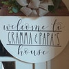 Welcome Sign for Grandparents - Personalized Welcome Sign - Custom Door ...