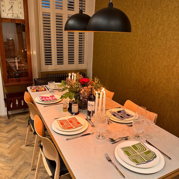 Sardine Table Runner Hand Printed on Linen - Etsy