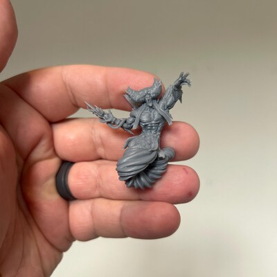 Dark Elf Swordmaster Archvillain Games Printed Miniature Dungeons ...