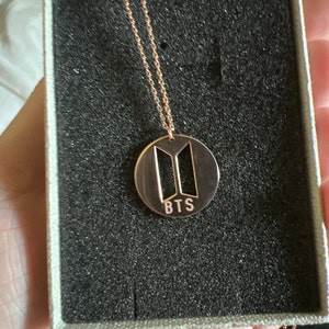 14k Gold Personalized BTS Army Logo Necklace K-pop BTS Minimalist Army ...