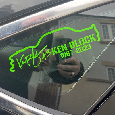 KEN BLOCK SIGNATURE 43 Rip Ken Block Car Window Bumper Vinyl Decal ...