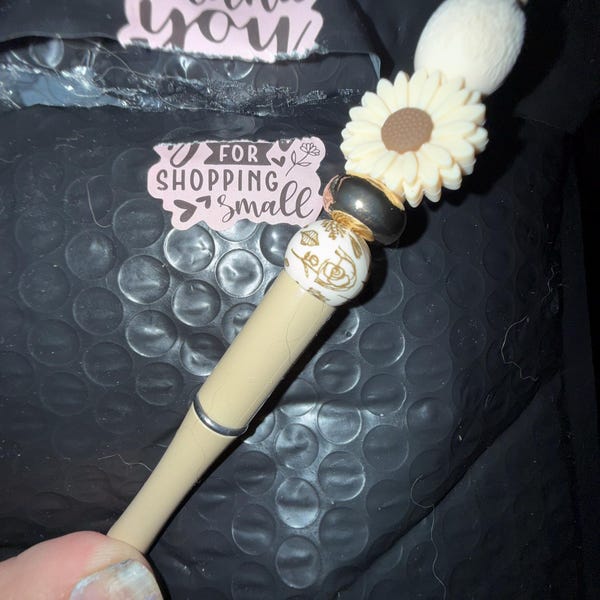 Beadable Pens Custom Pens Initials Personalized Pens Office Supplies ...