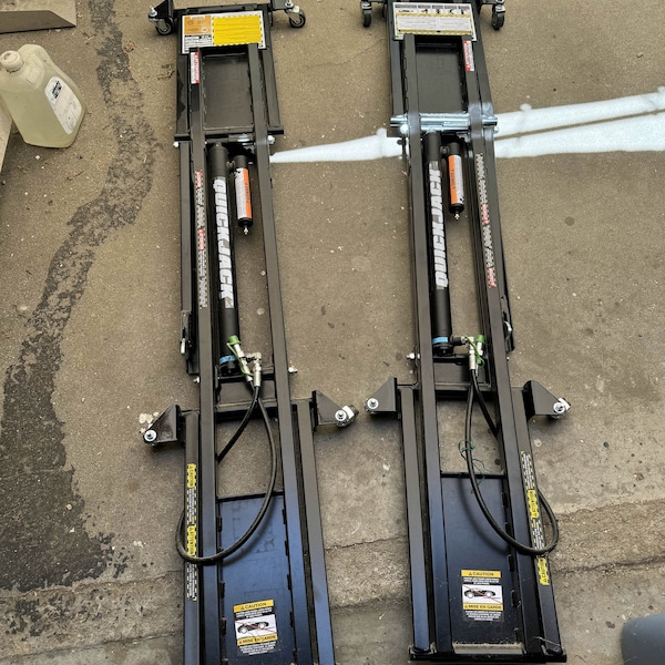 Ez-slide™ Quickjack Caster Wheel Kit! Heavy Duty 8ga Powdercoated Steel ...