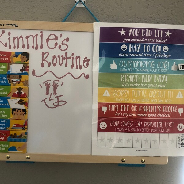 DIY Behavior Chart, Goal Chart, Editable Behavior Chart, Behavior Clip ...