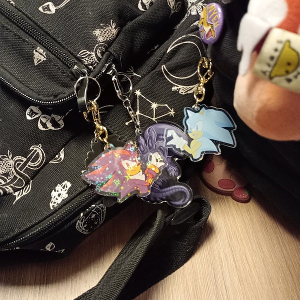 Sonic Keychains Pair - Etsy