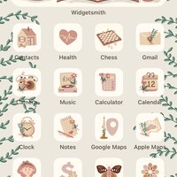 Light Academia Aesthetic IOS 14 Icons Pack, Beige Academia Ios App ...