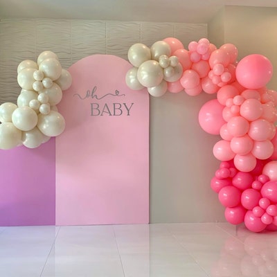 Neutral Blush Pink Boho DIY Balloon Garland Arch Kit White - Etsy