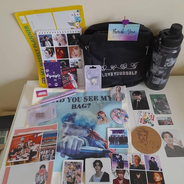 BTS Bangtan Boys Mystery Box - Surprise Fanmade Bulletproof Merch Box ...