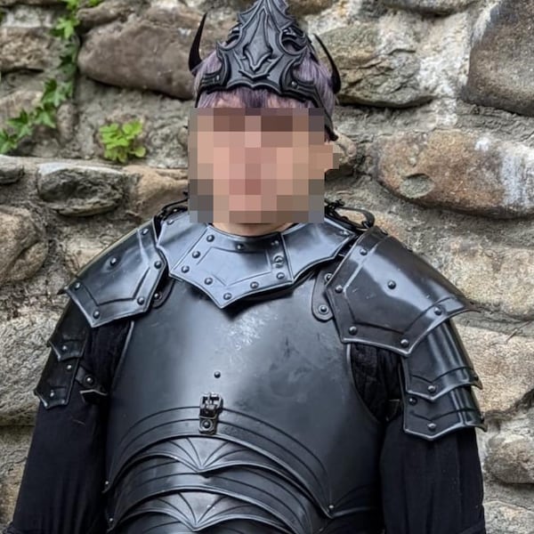 Leather Crown Tiara Helmet Headdress Headpiece Headdress Elfic Medieval ...