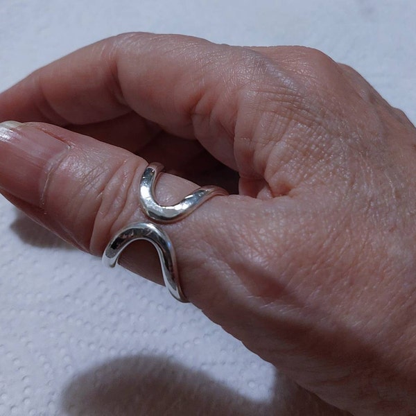 Arthritis Rings, Silver Splint Ring, Adjustable Ring for PIP or DIP ...