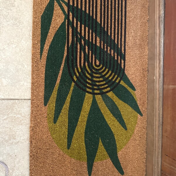 Aztec Pattern Welcome Mat | Tribal Design Doormat | Boho Entrance Rug ...