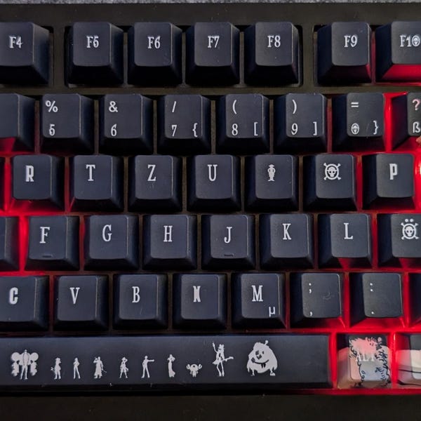 KDA All Out Seraphine Seraphine Superstar Lol Series Keycap Set, 127 Keys PBT for Mechanical ...