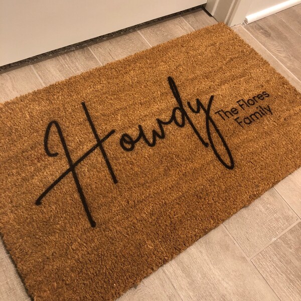 Custom Welcome Mat-personalized Welcome Mat-front Porch Mat-welcome Mat ...