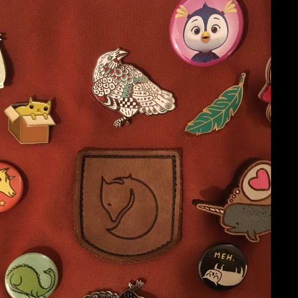 Enamel Raven Pins - Etsy