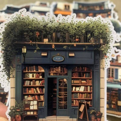 Cute Lil Bookstore Clipart Bundle, Book Shop , Watercolour Shop ...