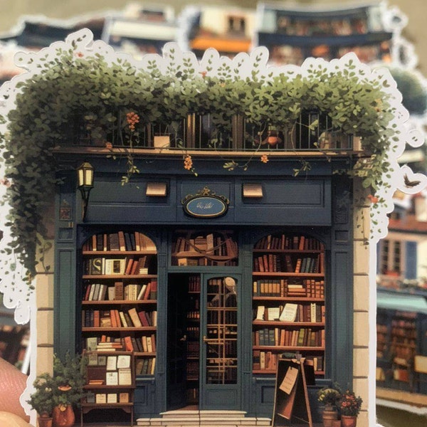 Cute Lil Bookstore Clipart Bundle, Book Shop , Watercolour Shop ...