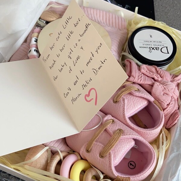 Baby Girl Hamper / Personalised Baby Gift / Baby Shower Gift / Nappy ...