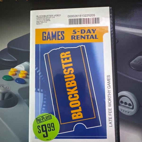 BLOCKBUSTER: Nintendo Switch Game Card Holder (10 Games) - Etsy