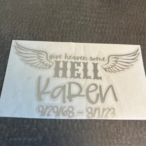 Angel Wings Bereavement Car Decal, Angels Wings Memorial Car Decal ...