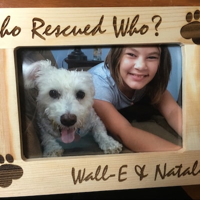 Who Rescued Who Personalized Pet Picture Photo Frame Custom Picture ...
