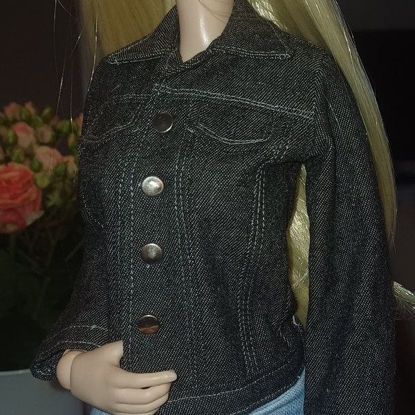 DOLL DENIM JACKET, Doll Clothes Patterns Pdf, Doll Jean Jacket, Smart ...