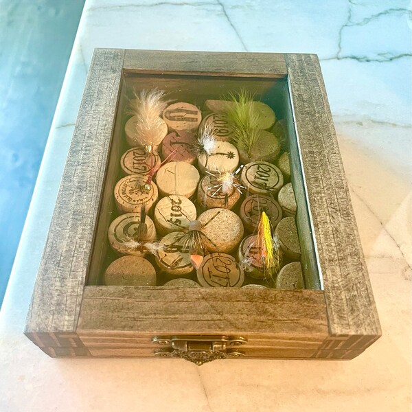 42 X 14 X 2 1/2 Wooden Shadow Box / Hinged Glass Lid / Display Case Box ...