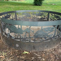 American Flag Fire Pit Ring, 16" Tall, Heavy Duty, Patriotic, Made in ...