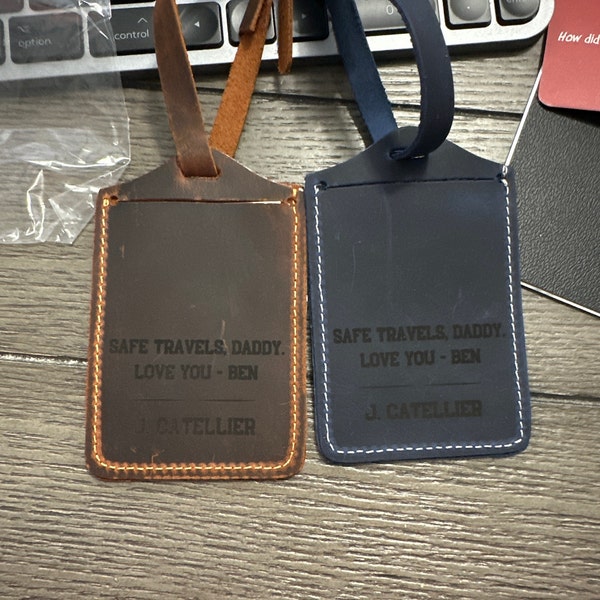 Personalized Leather Luggage Tags , Leather Luggage Tags, Luggage Tags Leather Personalized ...