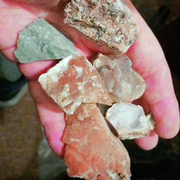 3+ POUNDS of TUMBLING ROUGH Includes: Rocks for Tumbling Mixed Agate's ...