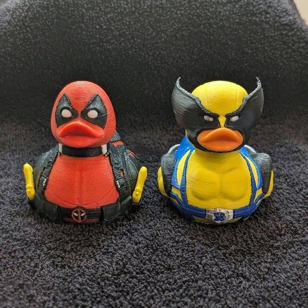 DEADPOOL and WOLVERINE Premium Ducks | Available in 4 Sizes | Deadpool ...