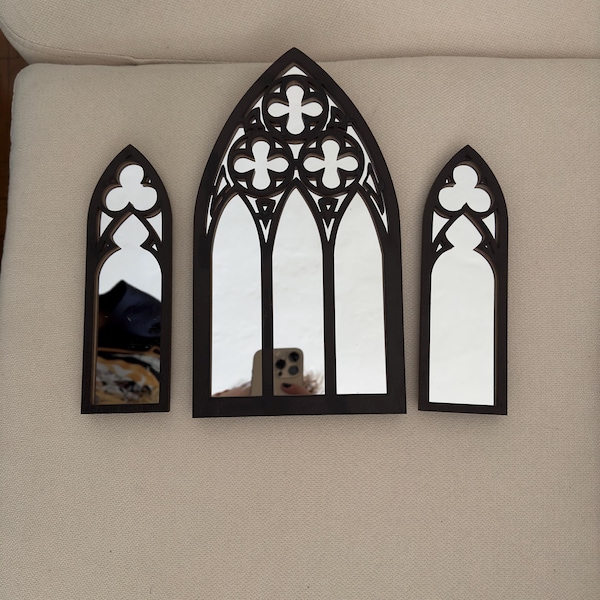 Gothic Mirror, Victorian Wall Decor, Cathedral Window - Etsy