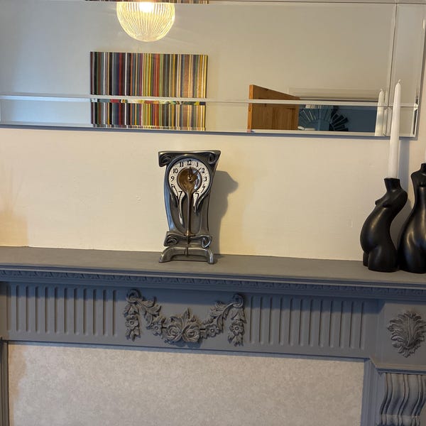 Art Nouveau Melting Mantle Clock - Etsy