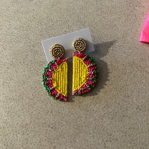 50th Birthday Beaded Earrings, Milestone Birthday, 50 Earrings, 50th ...